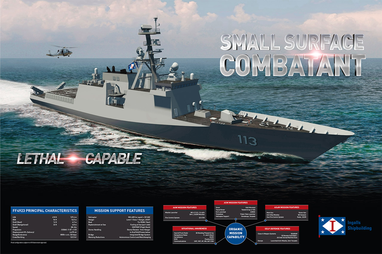 Ingalls Shipbuilding - Sea Control Frigate Video and Print Collateral